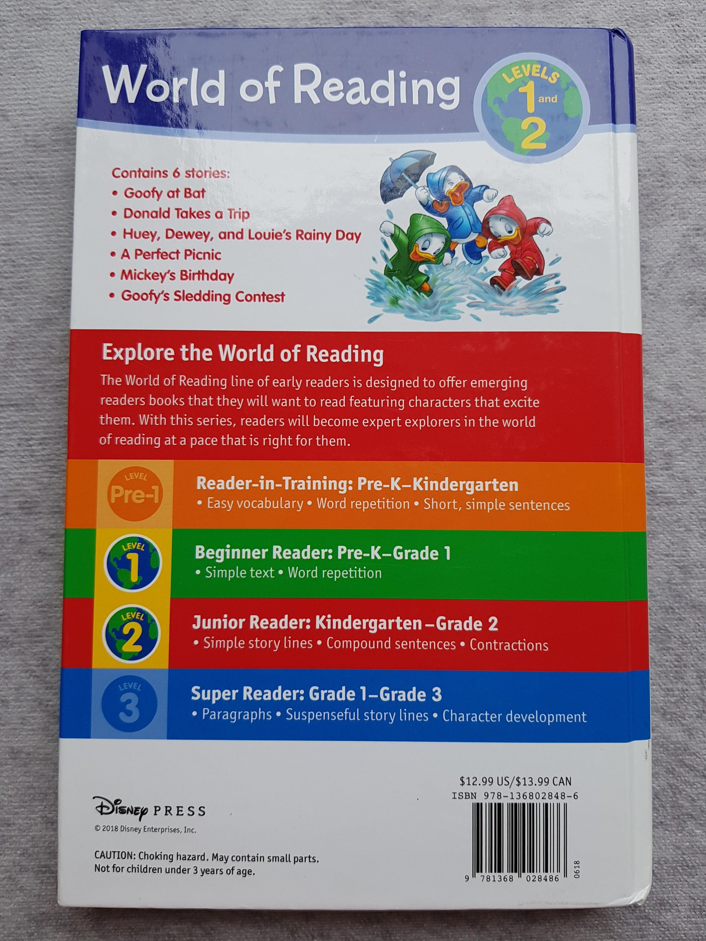 World of Reading Levels 1 & 2 Disney Mickey & Friends, Hobbies & Toys ...