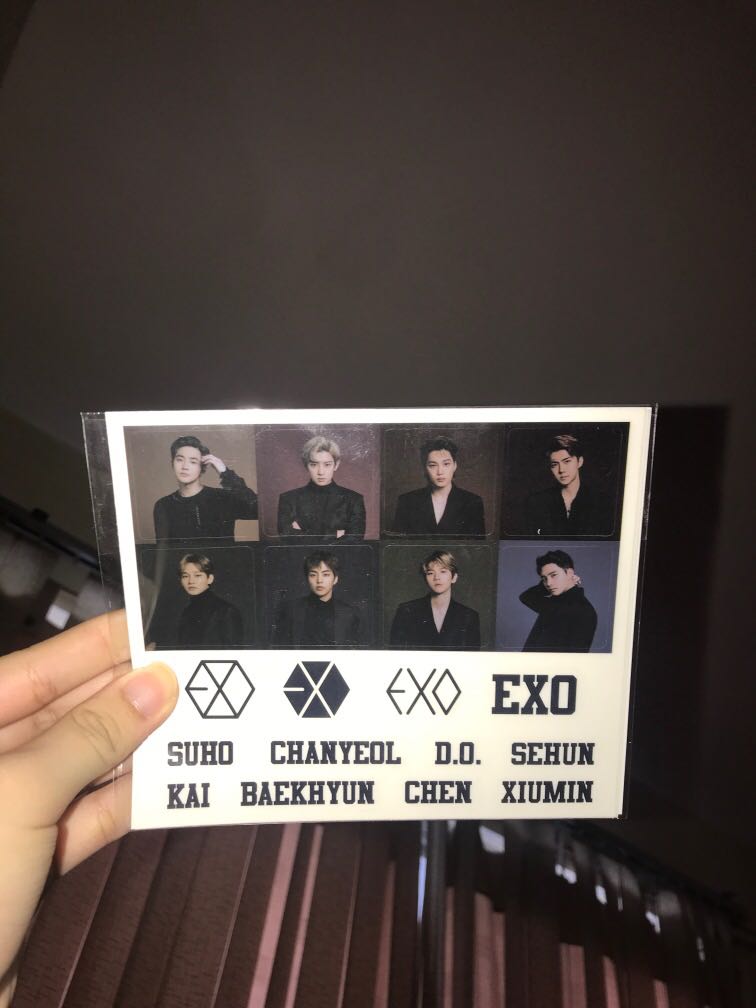 2 sets of EXO stickers official merchandise, Hobbies & Toys ...