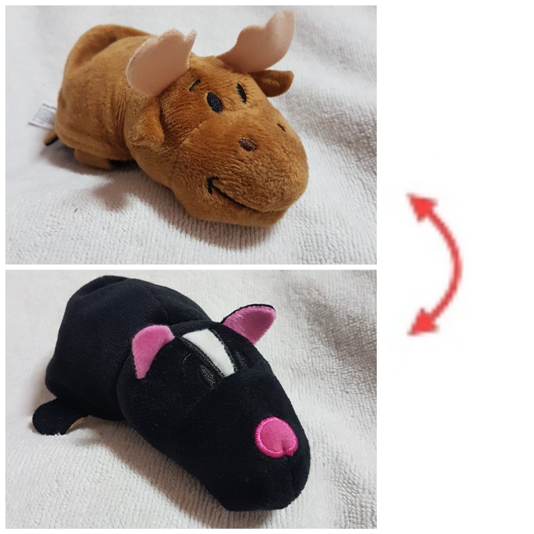 Authentic Rare FlipaZoo Little FlipZee 5 inch Pocket Size Plush Soft ...