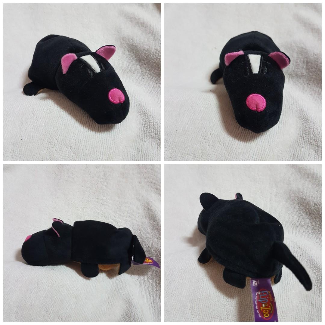 Authentic Rare FlipaZoo Little FlipZee 5 inch Pocket Size Plush Soft Toy (Moose/Skunk), Hobbies ...