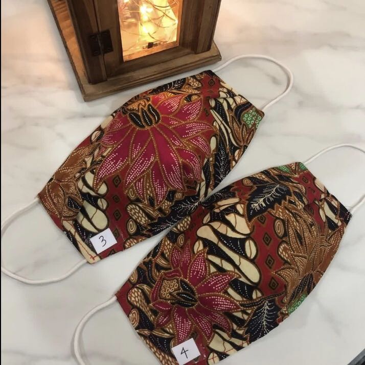 Batik mask, Health & Nutrition, Face Masks & Face Shields on Carousell