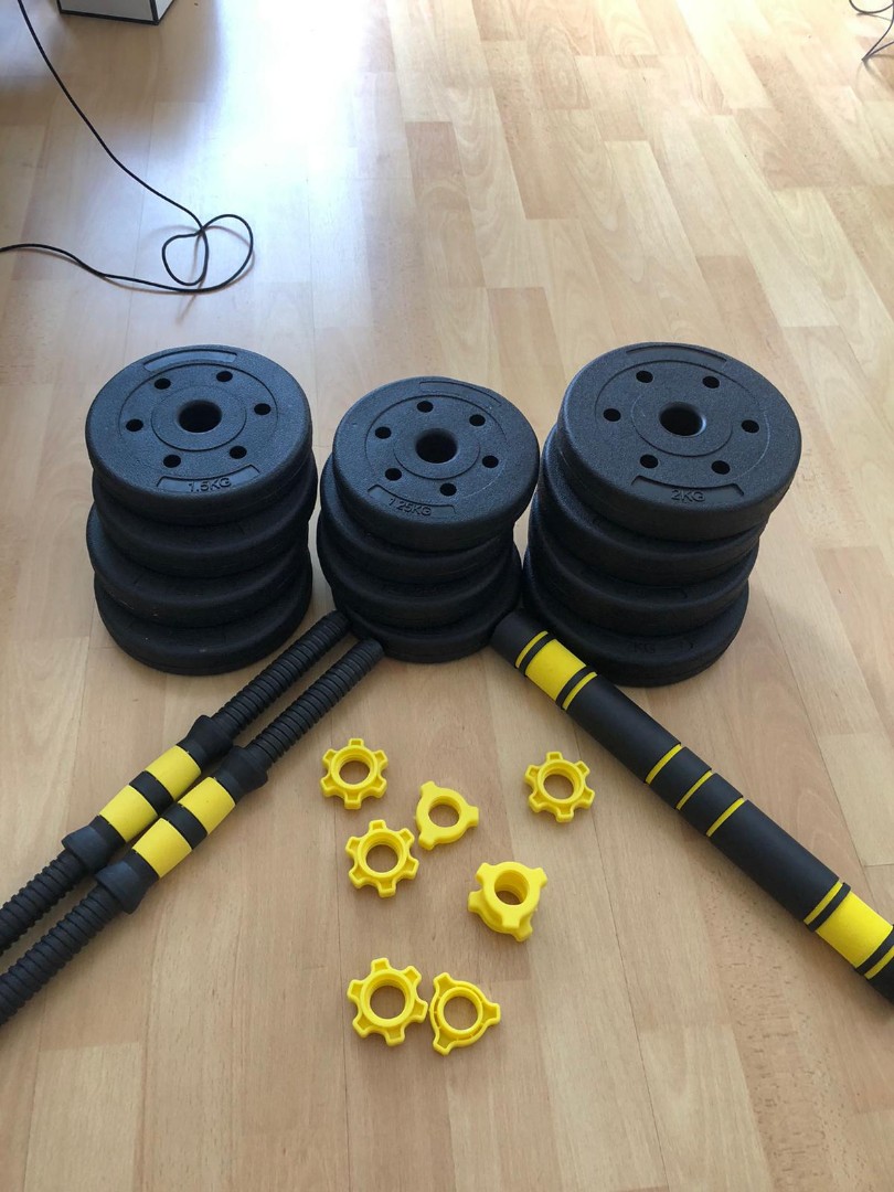 Beginner Weight Set, Sports Equipment, Exercise & Fitness, Weights ...