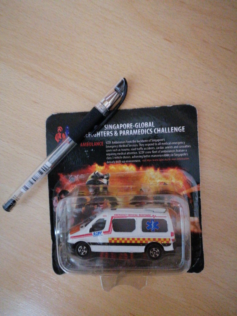 BNIB SCDF Ambulance Toy, Hobbies & Toys, Toys & Games on Carousell