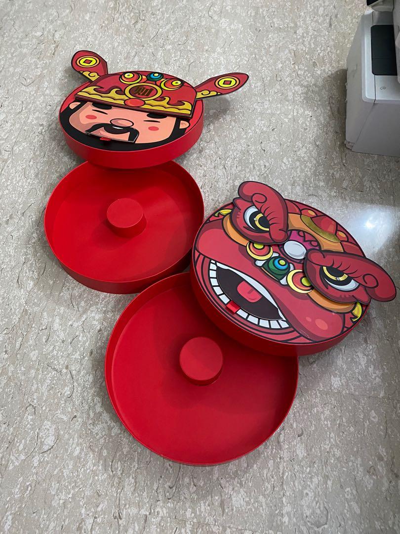 CNY deco Customize mandarin orange craft box, Hobbies & Toys ...