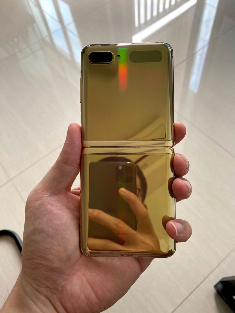 Galaxy Z Flip Gold, Mobile Phones & Gadgets, Mobile Phones, Android ...