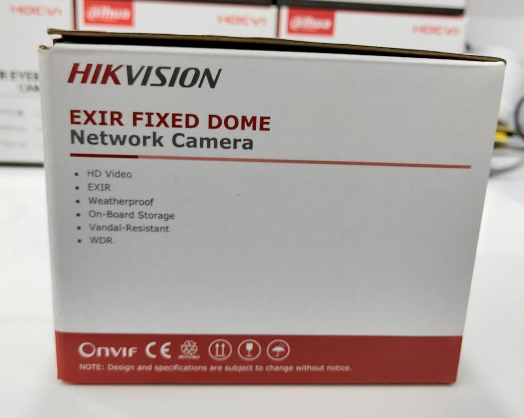 HIKVISION EXIR FIXED DOME CAMERA + INSTALLATION, Furniture & Home ...