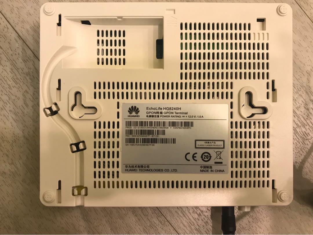 Huawei EchoLife Fibre Modem Router HG8240H Optical Network Terminal ...