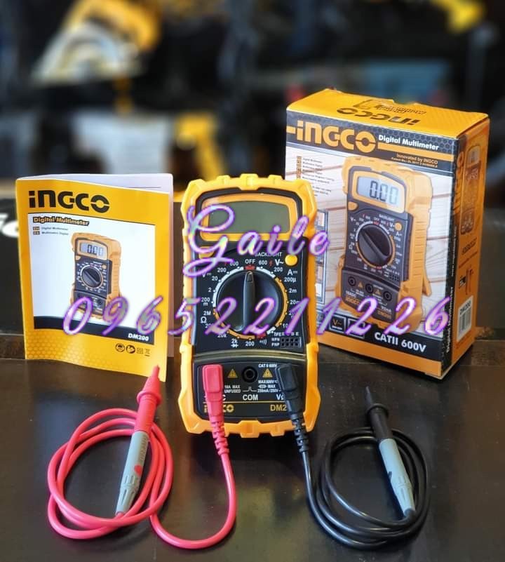INGCO Digital Multimeter (DM200), Commercial & Industrial, Construction Tools & Equipment on ...
