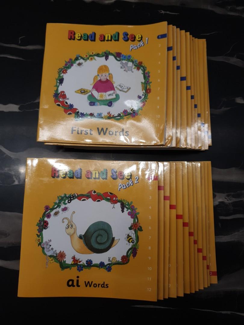 Jolly Phonics Read and See pack 1 and 2, Hobbies & Toys, Books ...