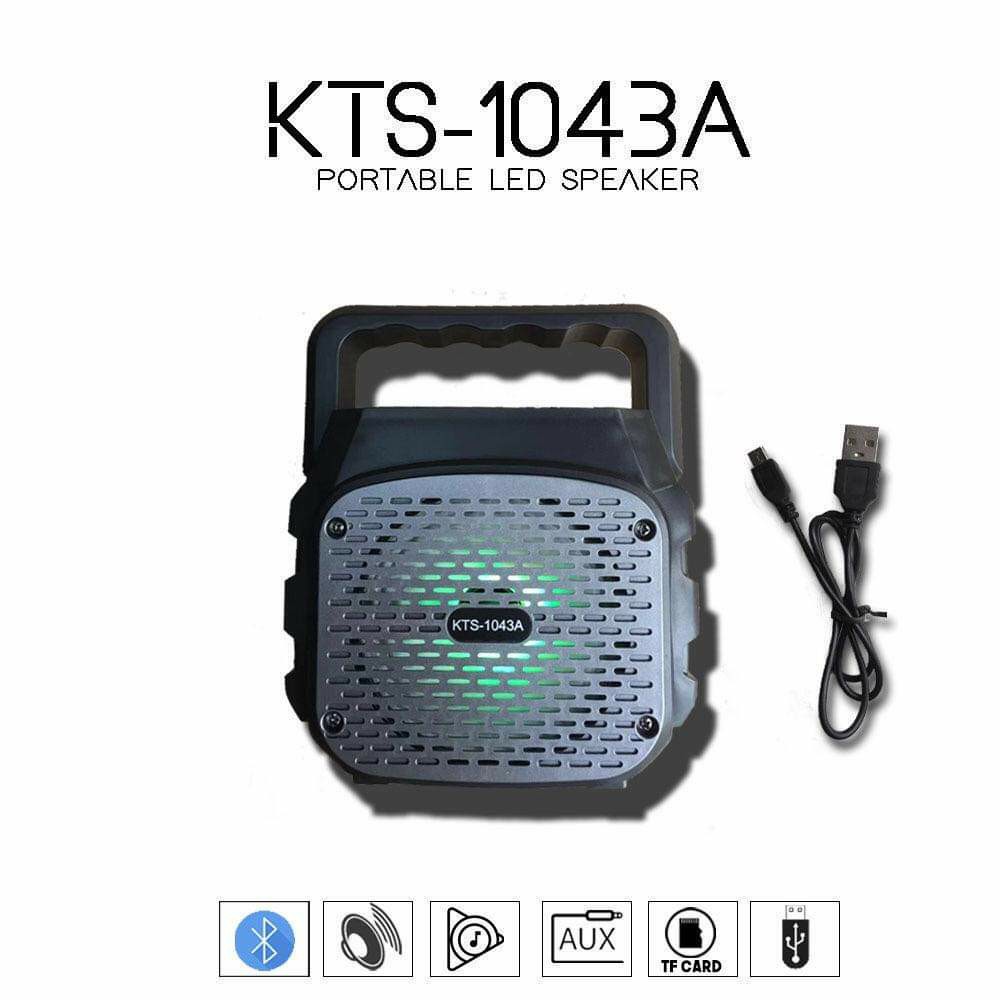 KTS-1043A Karaoke Portable Wireless Bluetooth Speaker with Free Mic ...