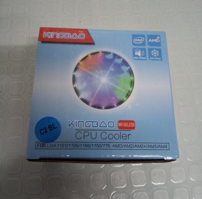 LED RGB Red Blue Rainbow CPU Cooler Heatsink Fan HSF, Computers & Tech ...