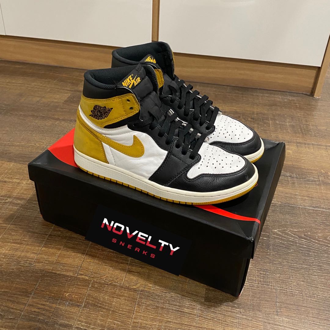 Nike air Jordan 1 yellow orche for sale, Men's Fashion, Footwear ...