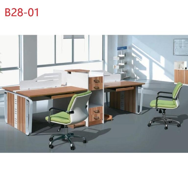 Office/Computer Table with Partition/ Workstation 03 System Furniture ...