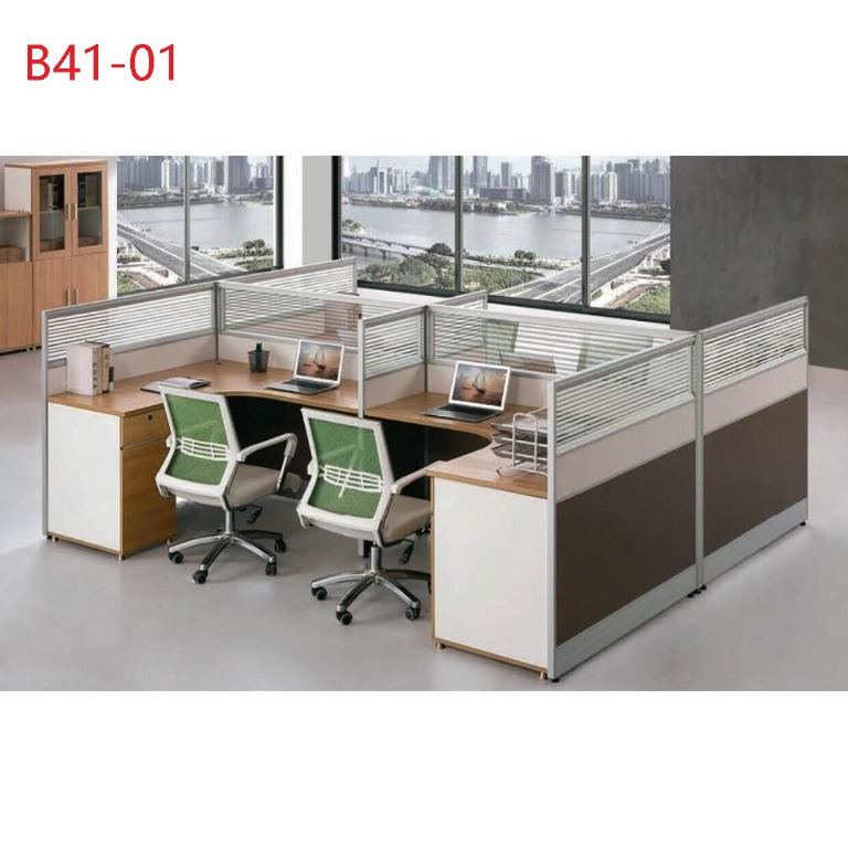 B41 Executive Workstation,with high partion,with/without pedestal ...