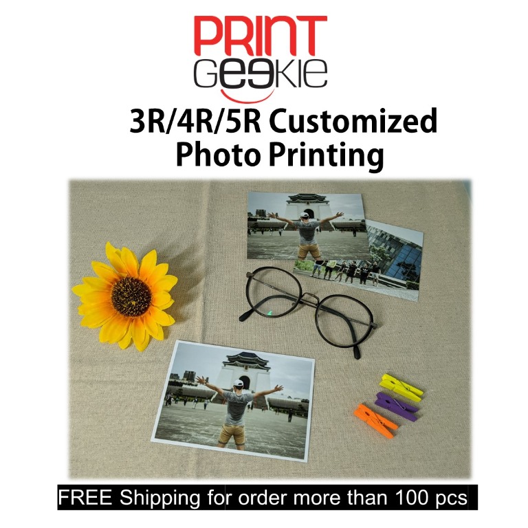Photo Printing Service (2R,3R, 4R, 5R, 6R, S8R) - PrintGeekie, Hobbies ...