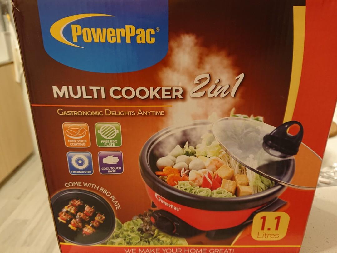 Powerpac 1.1L Multi Cooker 2 in 1, TV & Home Appliances, Kitchen ...