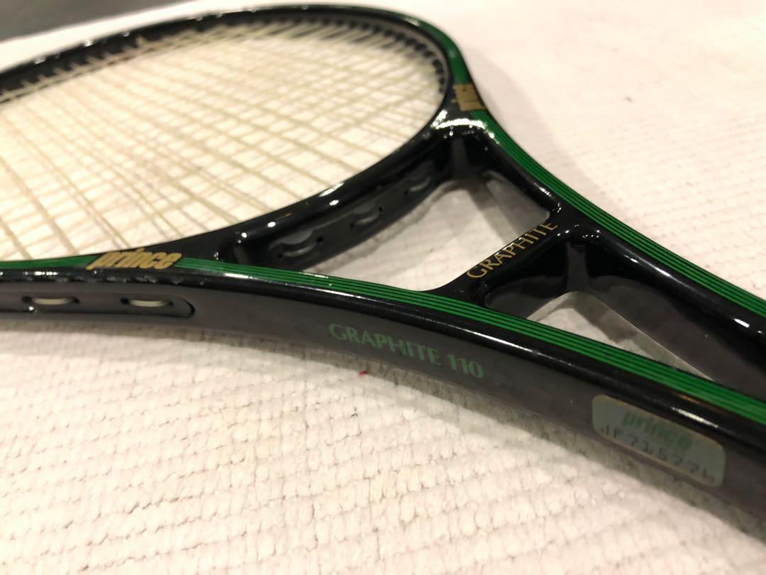 Prince Original Graphite OS POG Tennis Racket - 4 Stripe Racquet ...