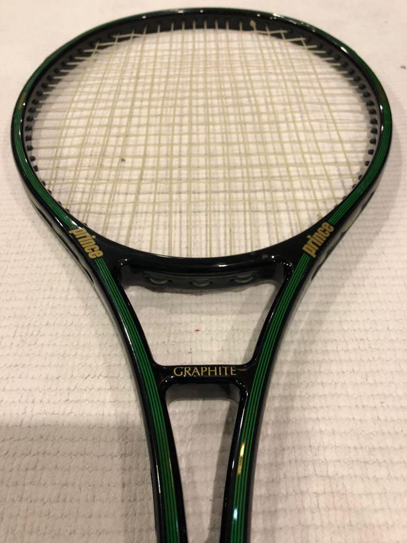 Prince Original Graphite OS POG Tennis Racket - 4 Stripe Racquet ...