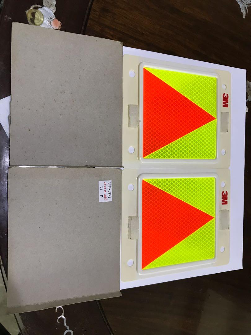 Original 3M Probation triangle Plate, Car Accessories, Accessories on ...