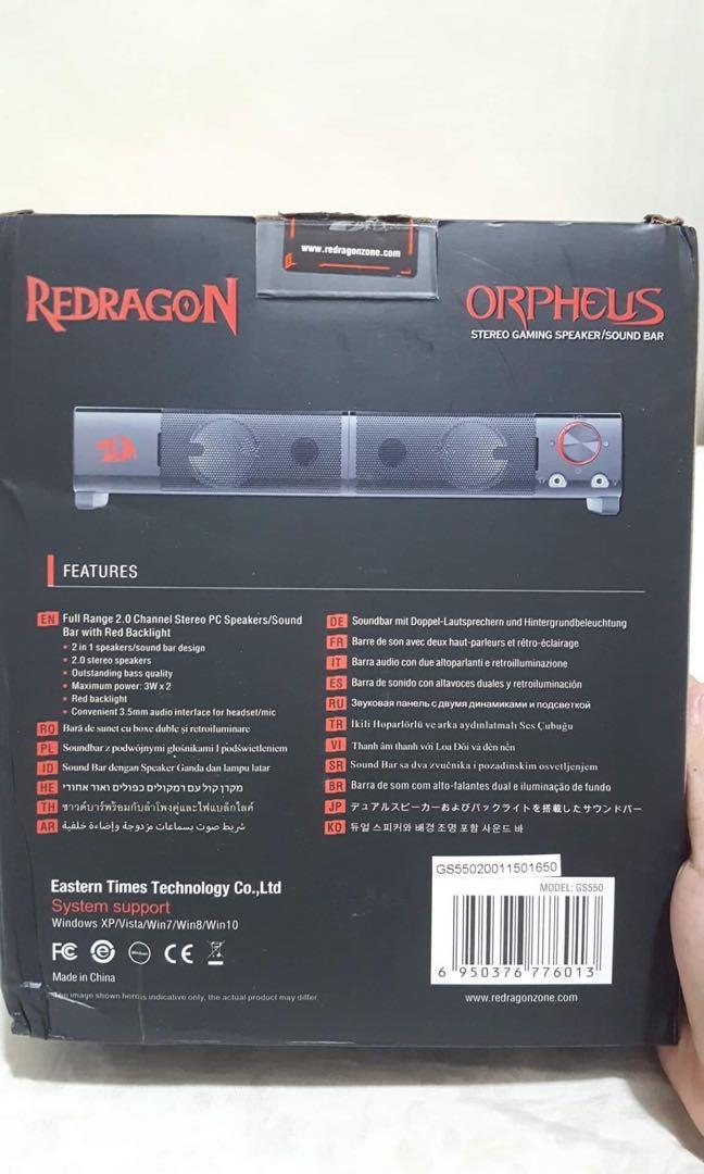 Redragon Orpheus Speaker, Audio, Soundbars, Speakers & Amplifiers on ...