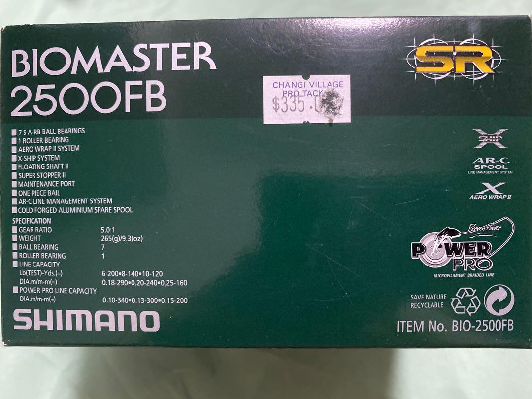 Shimano Biomaster 2500FB with Spare Spool, Sports Equipment, Fishing on ...