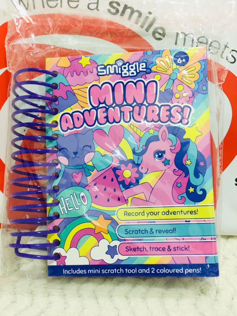 Smiggle Mini Adventure Book w/freebies, Hobbies & Toys, Stationary ...