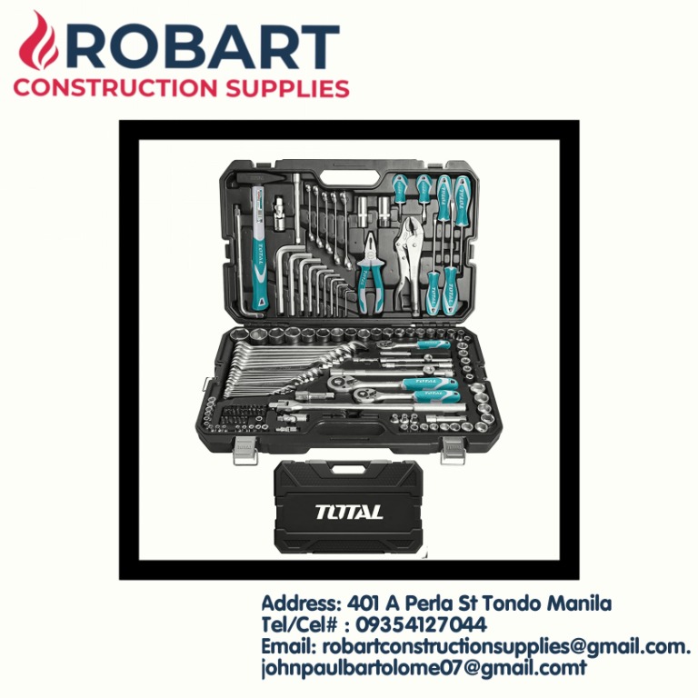Total 142 Pcs Combination Tool Set, Commercial & Industrial ...
