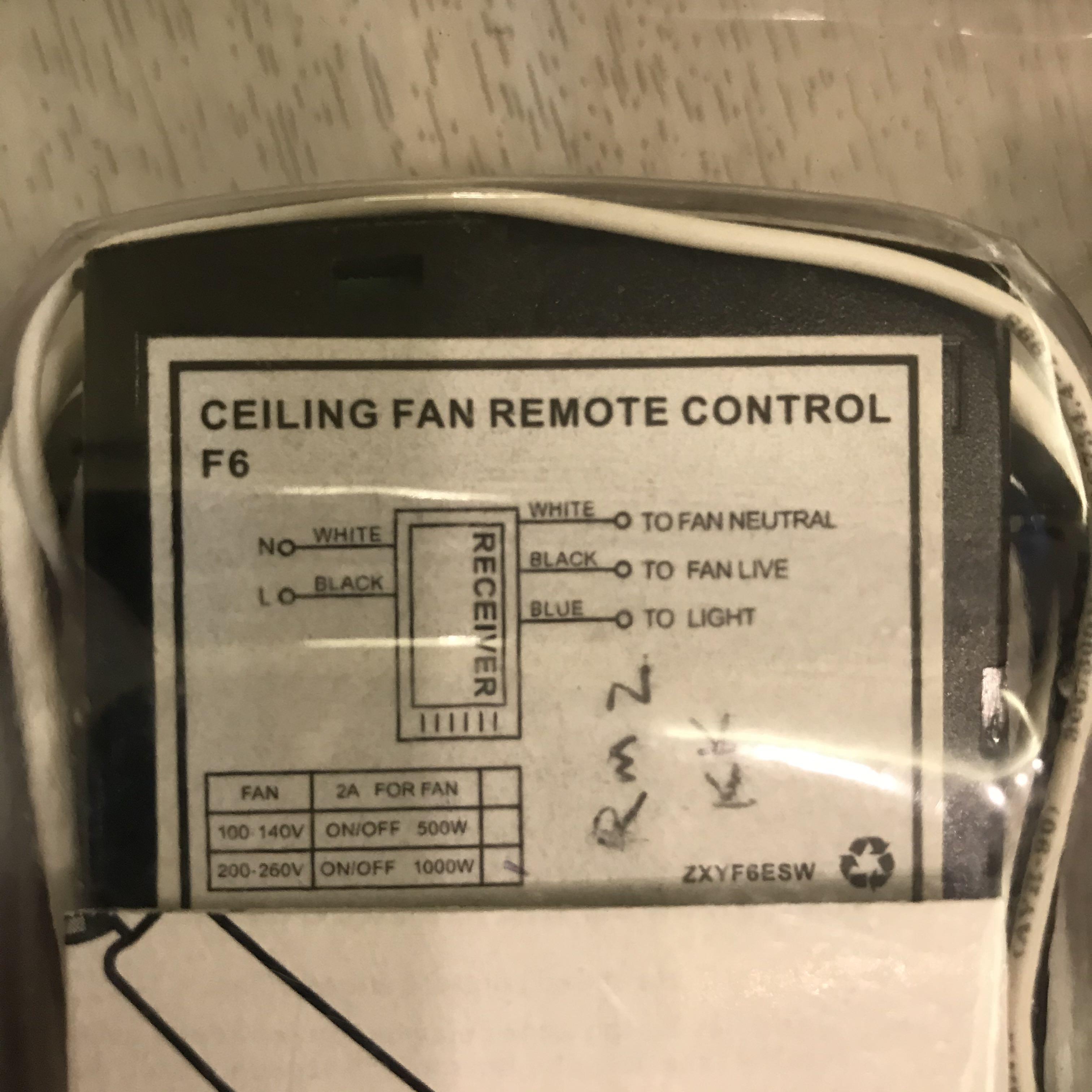 Universal Wireless Ceiling Fan Remote Control / Light Lamp Control ... Universal Wireless Ceiling Fan Remote Control / Light Lamp Control ...