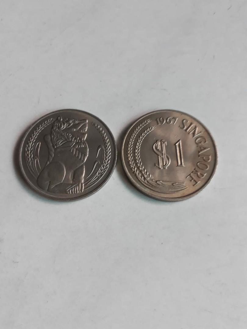 Vintage SGD1 COIN (1967), Hobbies & Toys, Memorabilia & Collectibles ...