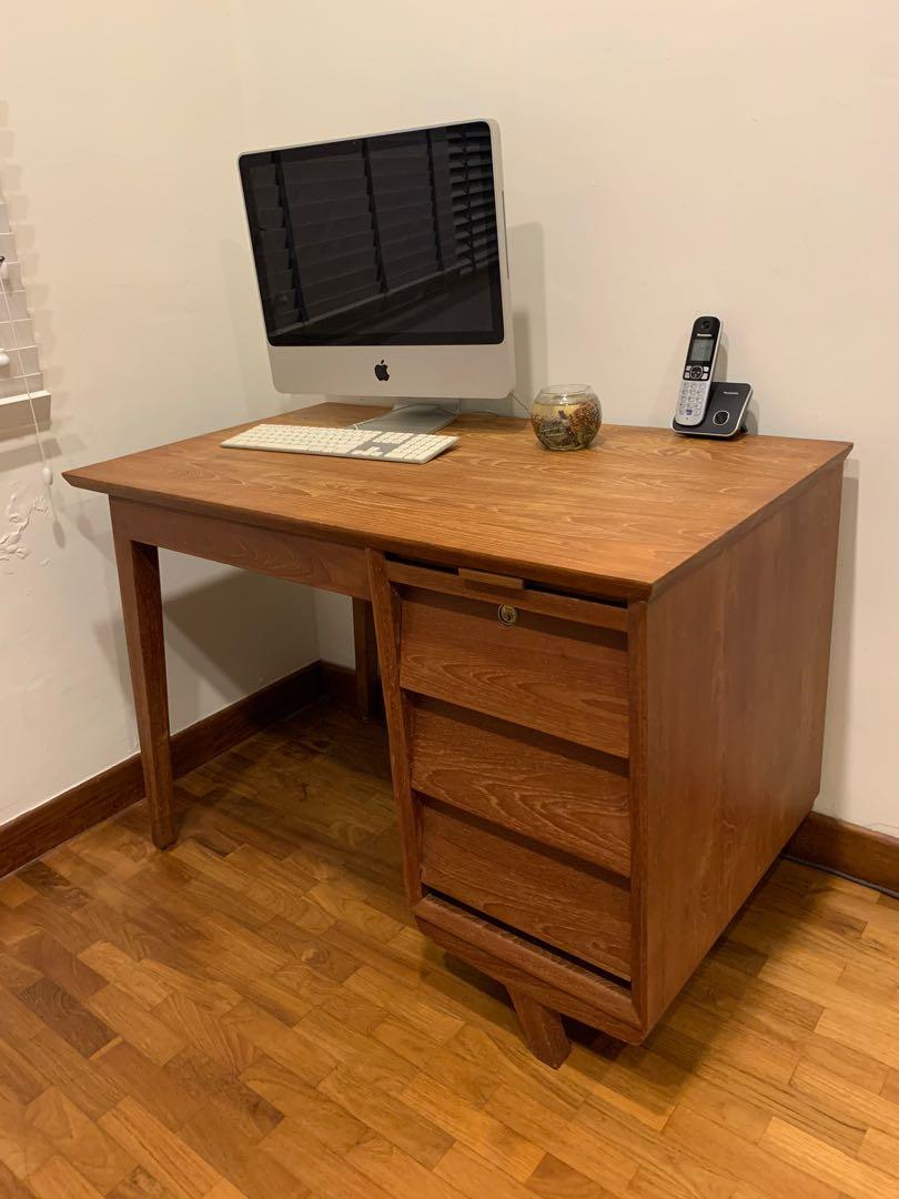 Vintage Study Table Rare Find Refurbished Nostalgic Old School Elegant ...