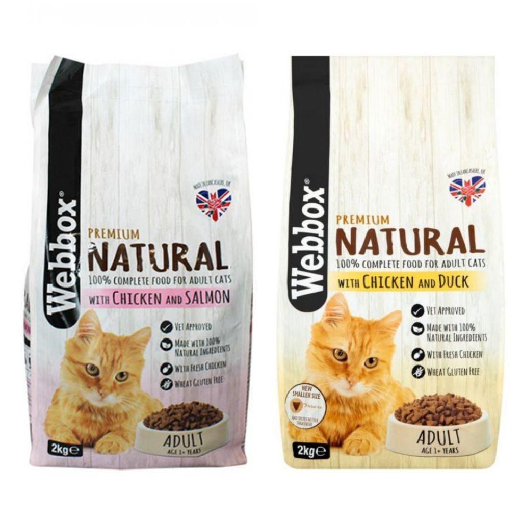 2kg Webbox Natural Adult Dry Cat Food 100 Natural Wheat Free 5 Bags 2kg-webbox-natural-adult-dry-cat-food-100-natural-wheat-free-5-bags