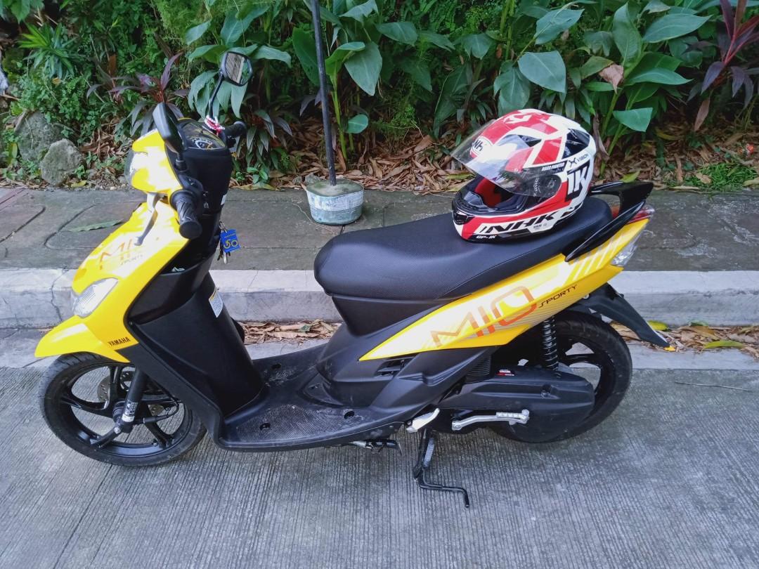 2020 Mio Sporty Yellow, Motorbikes, Motorbikes for Sale on Carousell