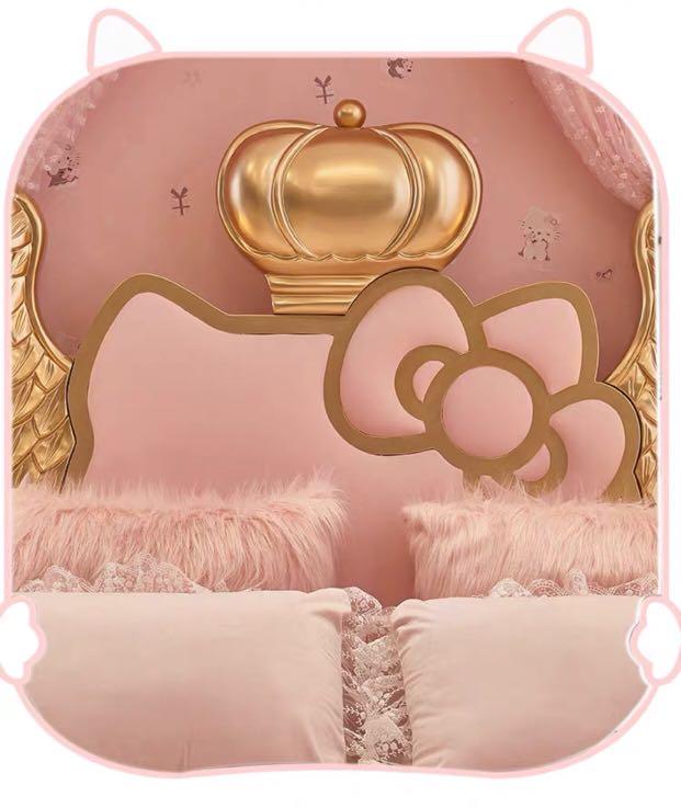 Hello Kitty Bed Frame, Furniture & Home Living, Furniture, Bed Frames ...