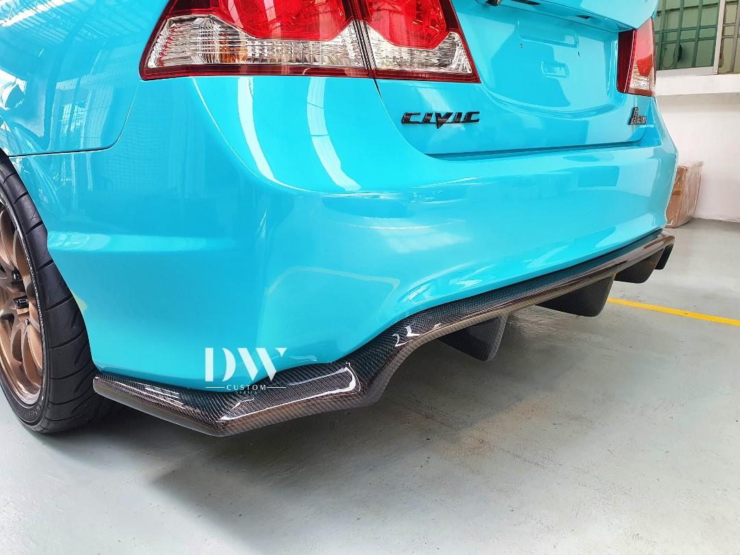 Honda Civic FD / FD2R Carbon fiber JS Racing Bonnet / Front lip ...