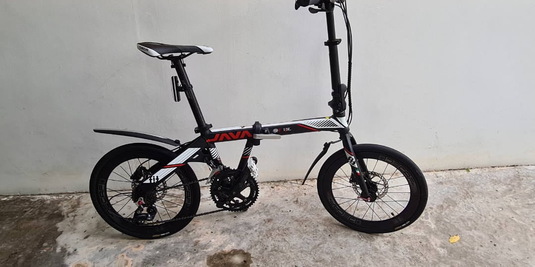 JAVA FIT...folding bike with stealth aero tyres, Sports Equipment ...