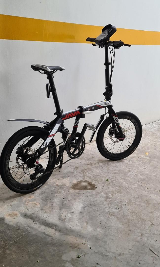 JAVA FIT...folding bike with stealth aero tyres, Sports Equipment ...