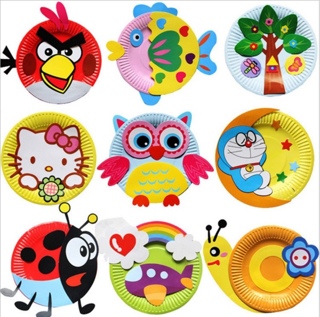 Paper plate painting, Hobbies & Toys, Stationary & Craft, Art & Prints ...