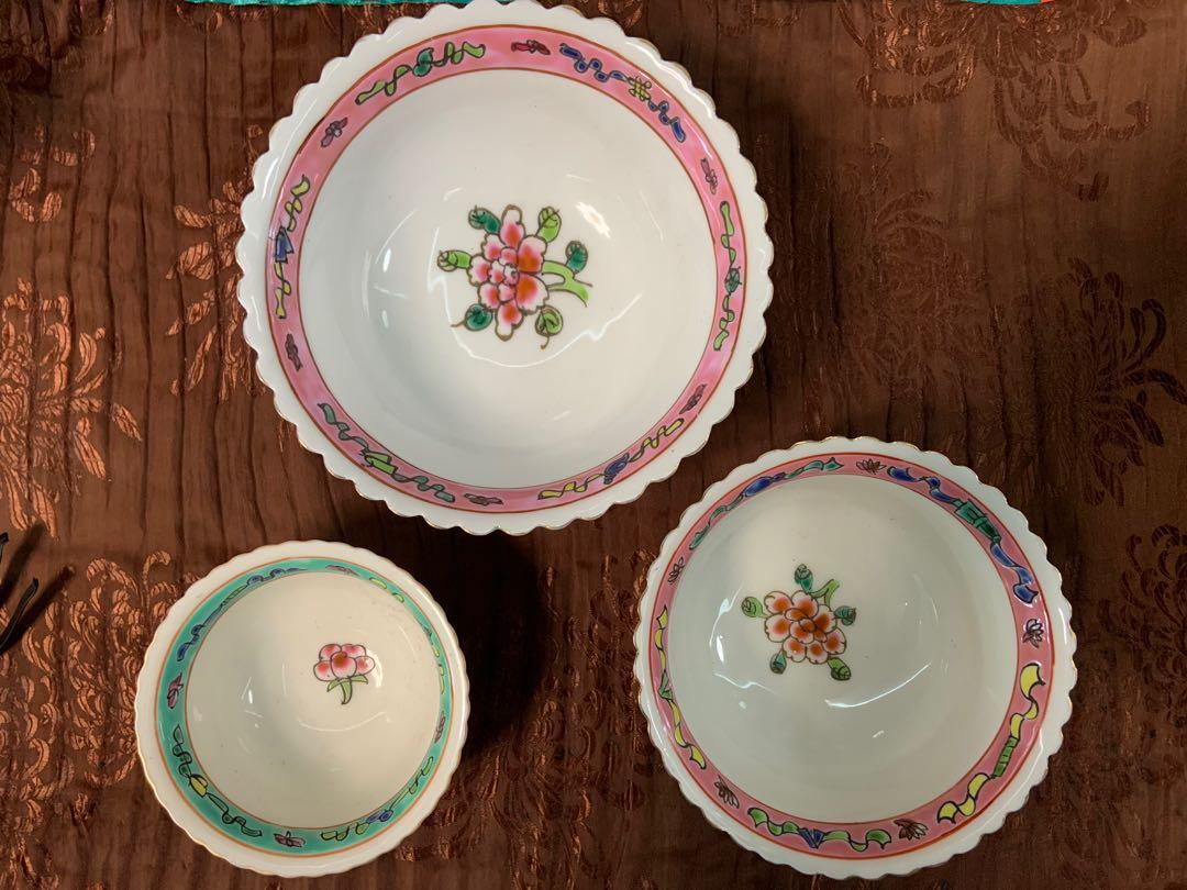 Peranakan Porcelain Bowl (Various Sizes ), Furniture & Home Living ...