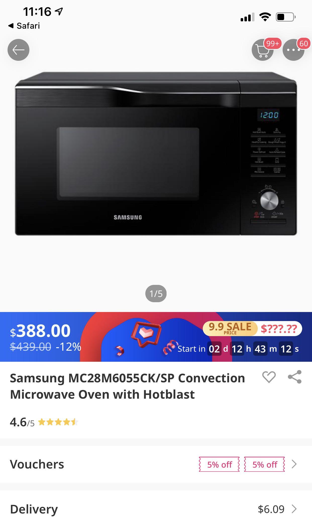 Samsung Smart Oven - Convection Microwave Oven, Home Appliances ...