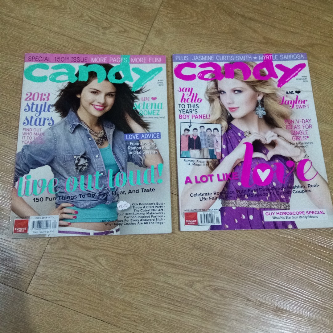 (Set) Candy Magazines - Selena Gomez, Taylor Swift, Hobbies & Toys ...