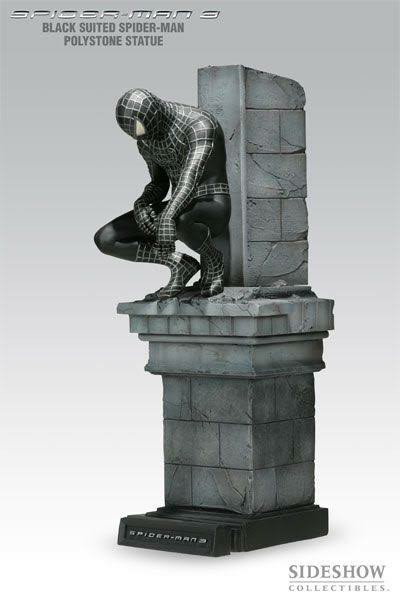 Sideshow Spider-man 3 black suit movie statue, Hobbies & Toys, Toys ...