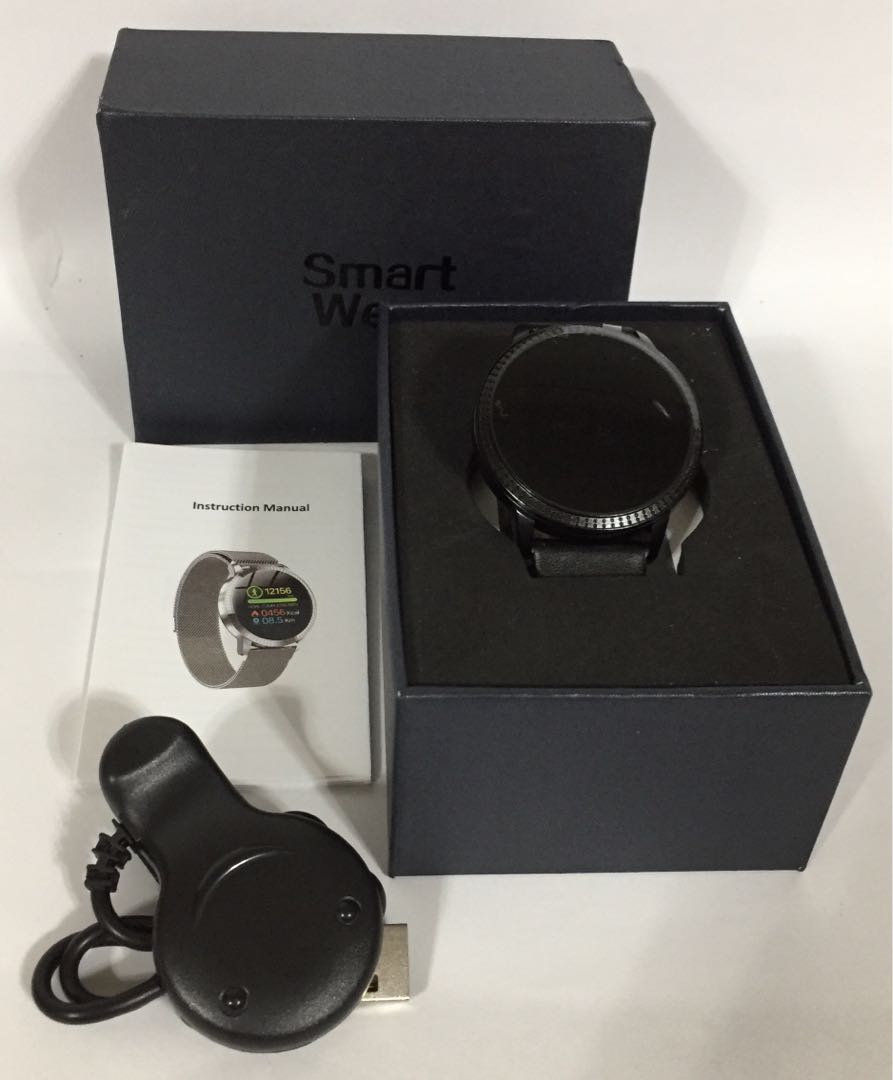 Smart Wear Black Round Face Watch Digital, Men's Fashion, Watches on ...