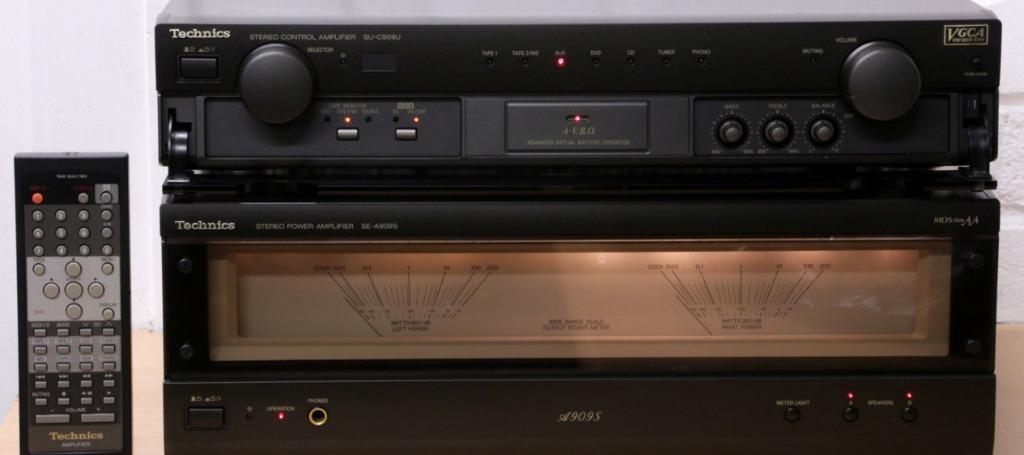 TECHNICS SE-A909S POWER AMP & SU-C909U PREAMP, Audio, Other Audio ...