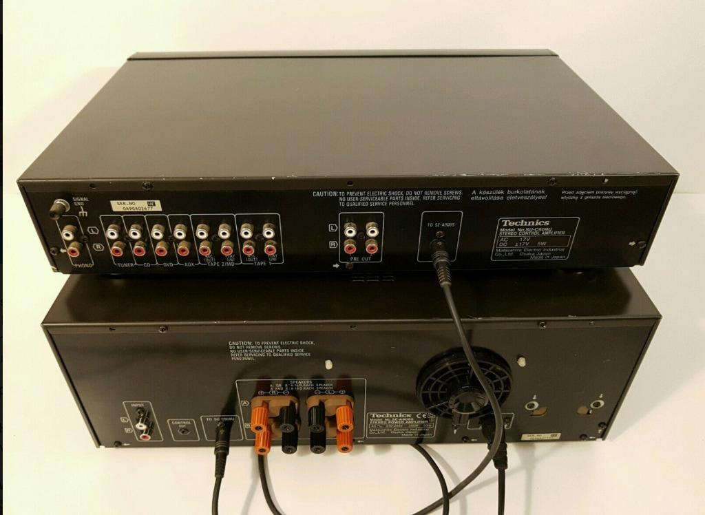 TECHNICS SE-A909S POWER AMP & SU-C909U PREAMP, Audio, Other Audio ...