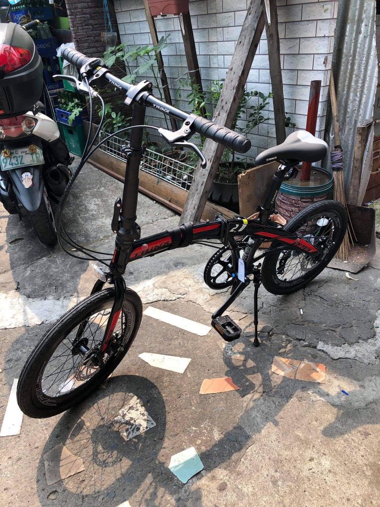 Trinx dolphin 2.0 folding bike w/ free helmet , Sports Equipment ...