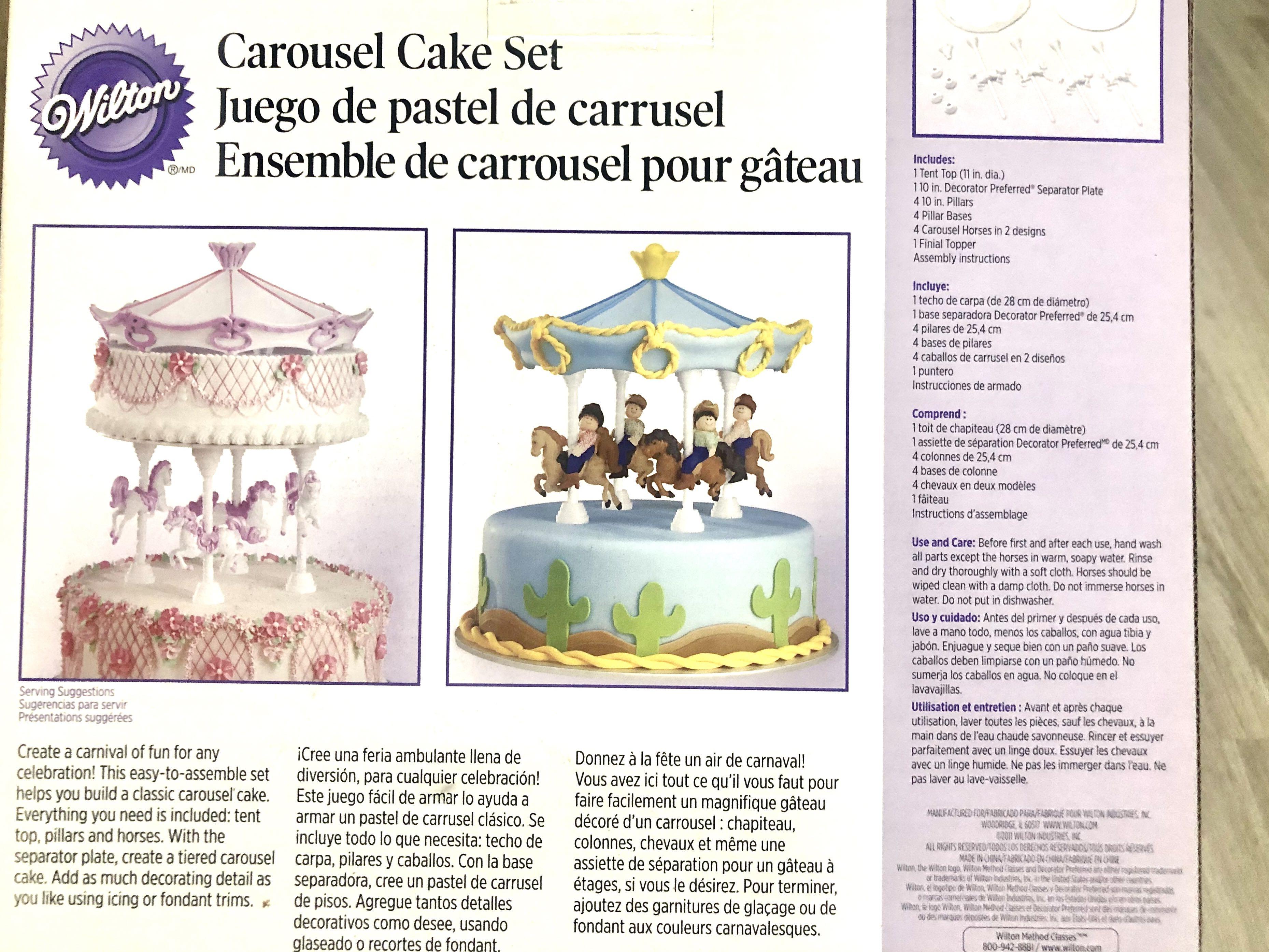Wilton Carousel Cake Set / Topper, Food & Drinks, Homemade Bakes on ...