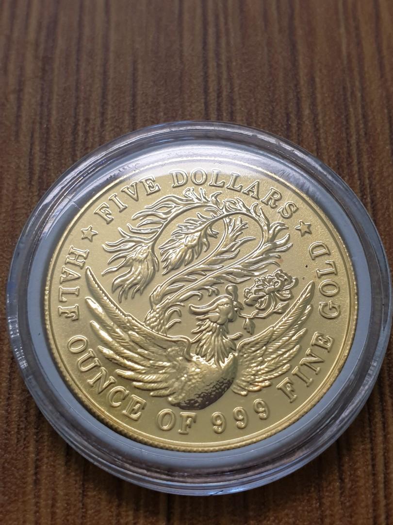 1/2 oz 9999 rare gold phoenix coin, Hobbies & Toys, Memorabilia ...