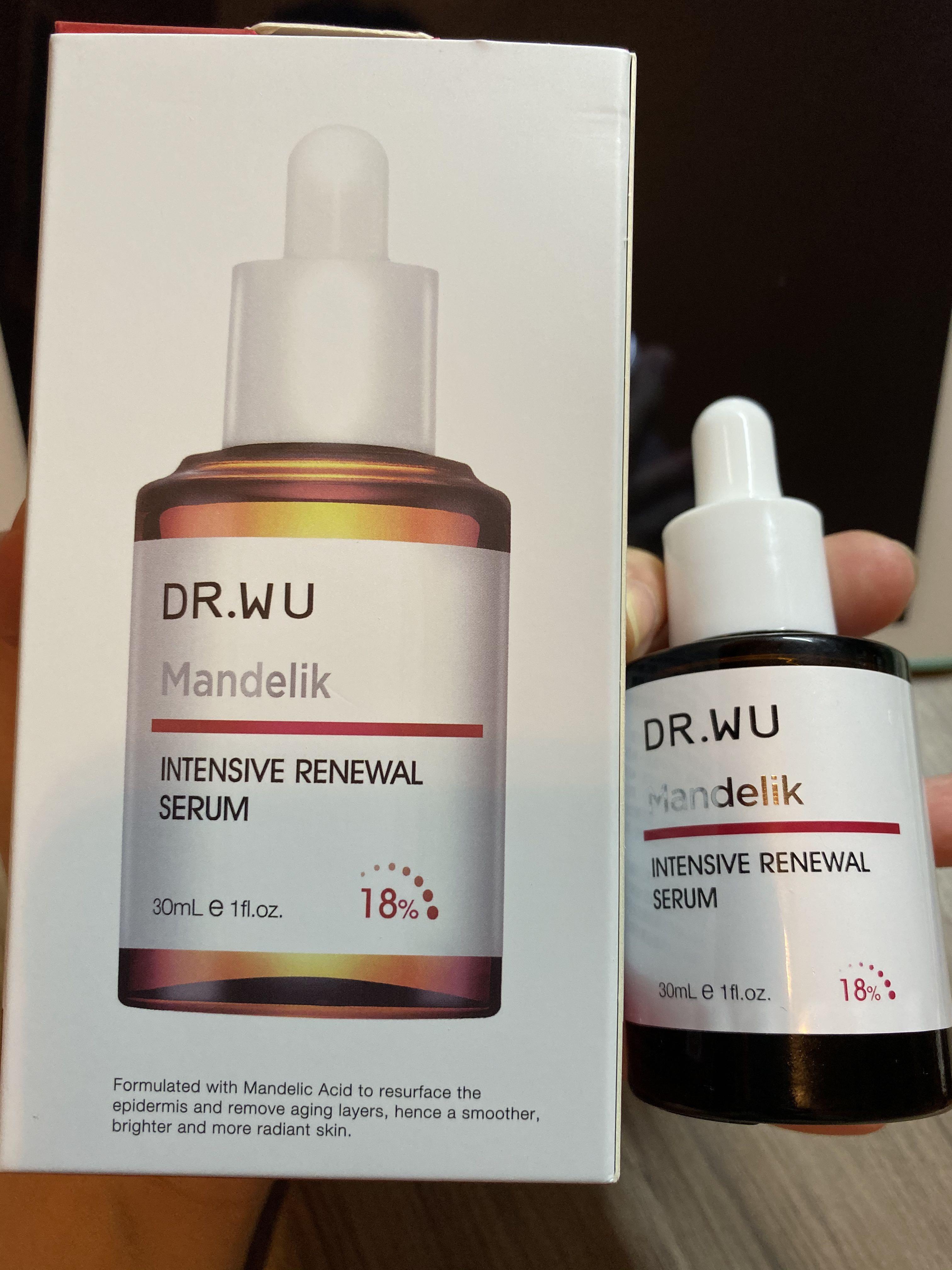 預訂 台灣 Dr Wu 杏仁酸亮白煥膚精華 18% 大支裝30ml, 美容＆化妝品, 健康及美容 - 皮膚護理, 面部 - 面部護理 - Carousell