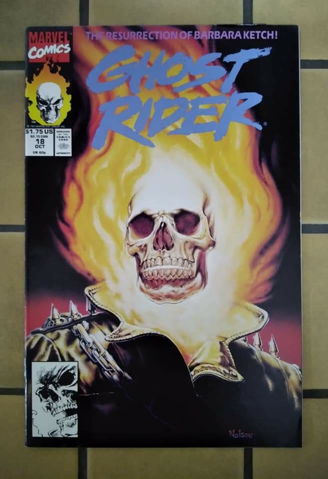 Ghost Rider #18 ( Nelson DeCastro - Cover Art ) Marvel Cppper Age Issue ...
