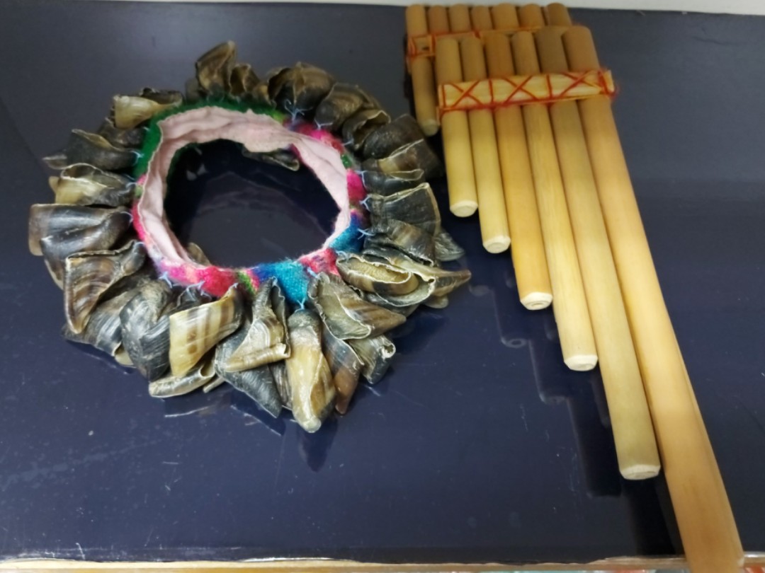 Bolivian panpipes (Andean flute) & chajchas (percussion), 音樂樂器 & 配件, 音樂 ...